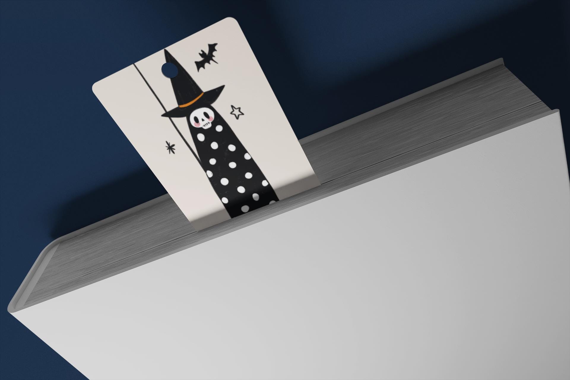 Printable Halloween Ghosts and Black Cats Bookmark Set - Etsy