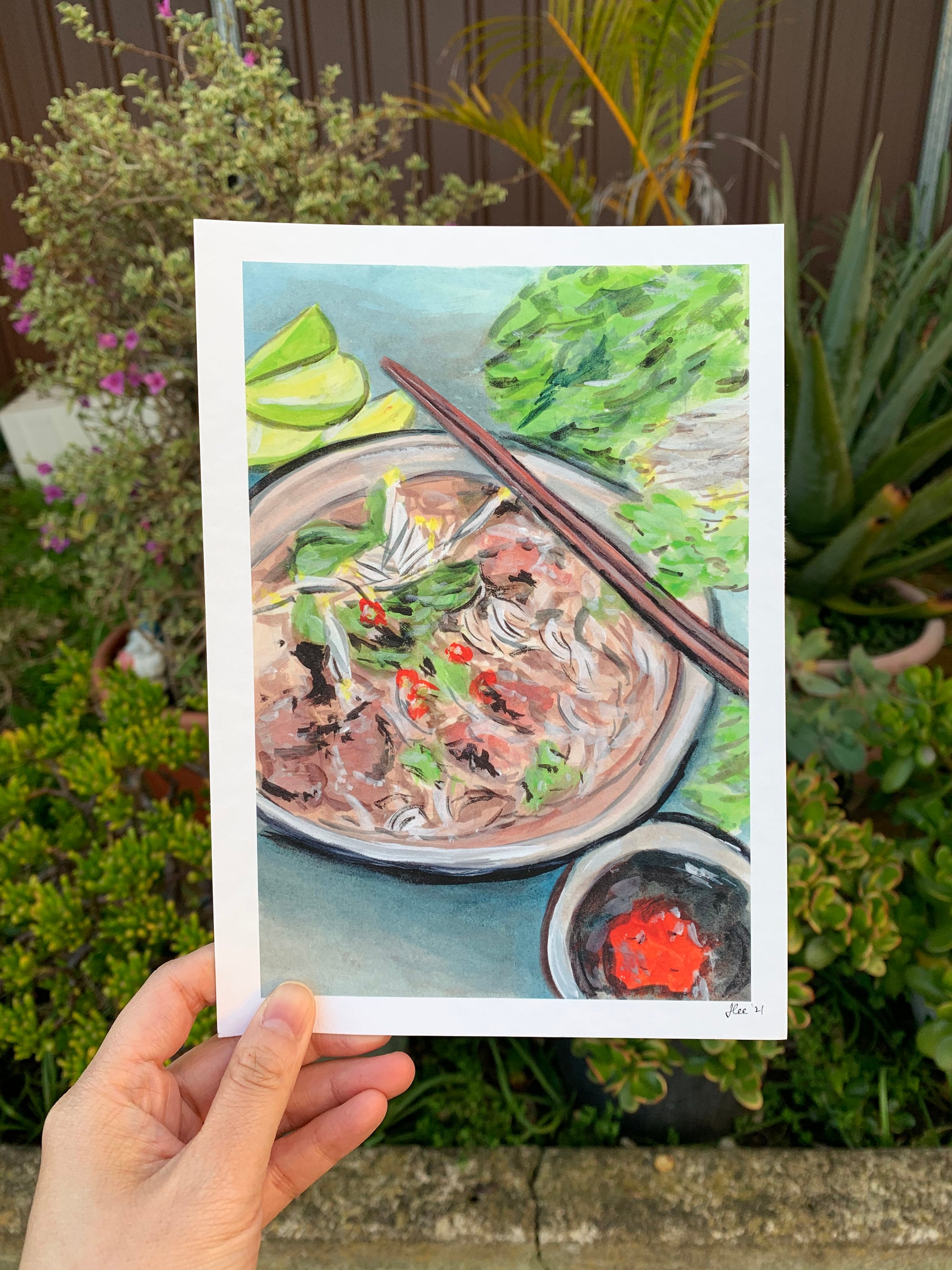 Vietnamese Pho Watercolour Painting Art Print A4 and A5 - Etsy Australia