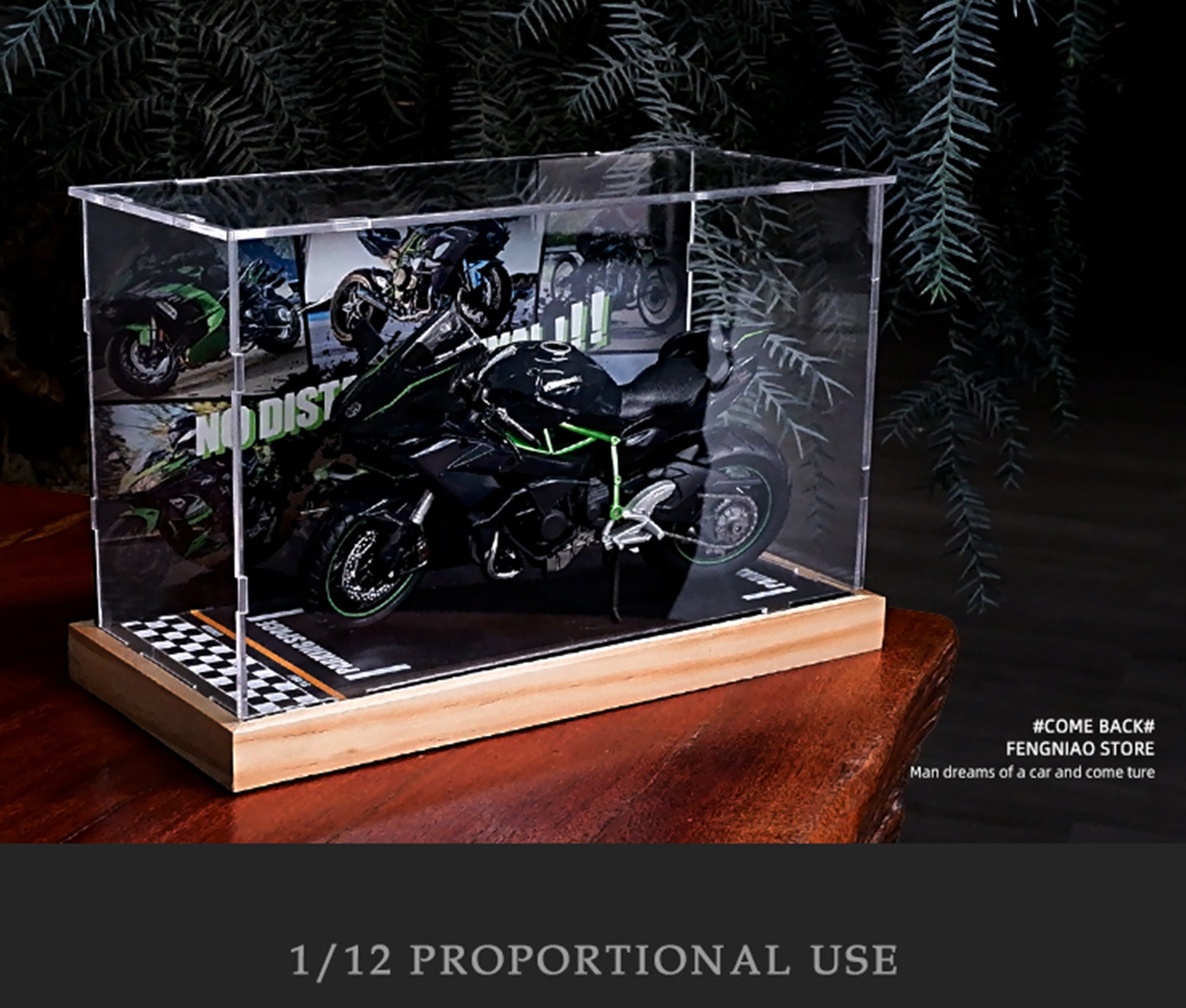 Birthday Gift for Boys 1:12 Ducati Motorcycle Display Box Handmade ...