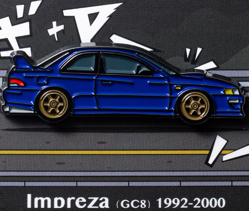 Classic Car JDM Initial D Japanese Personalized Brooch Badge - Etsy