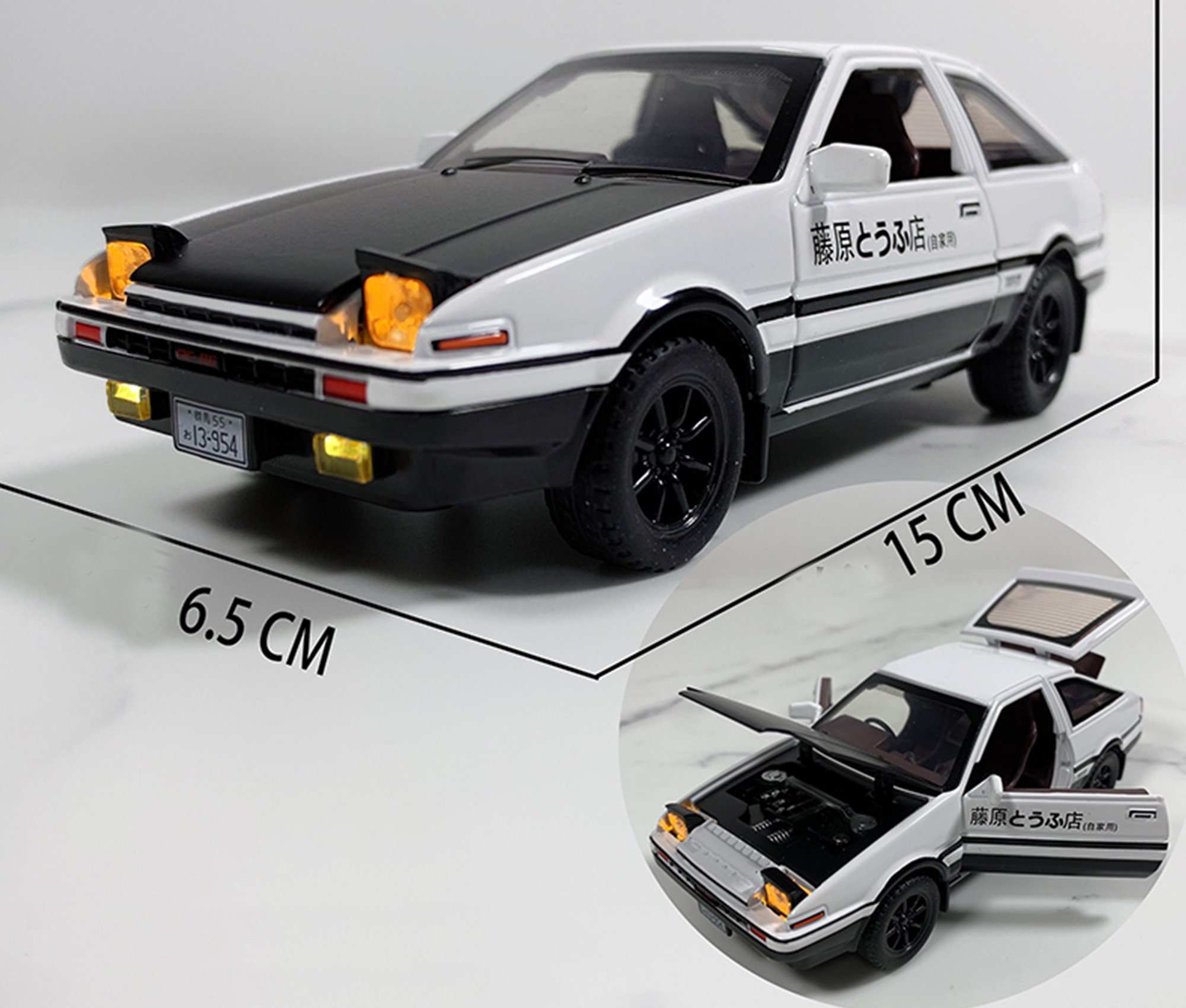 Fujiwara Tofu Shop Scene With AE86 Car Model With Doll - Etsy