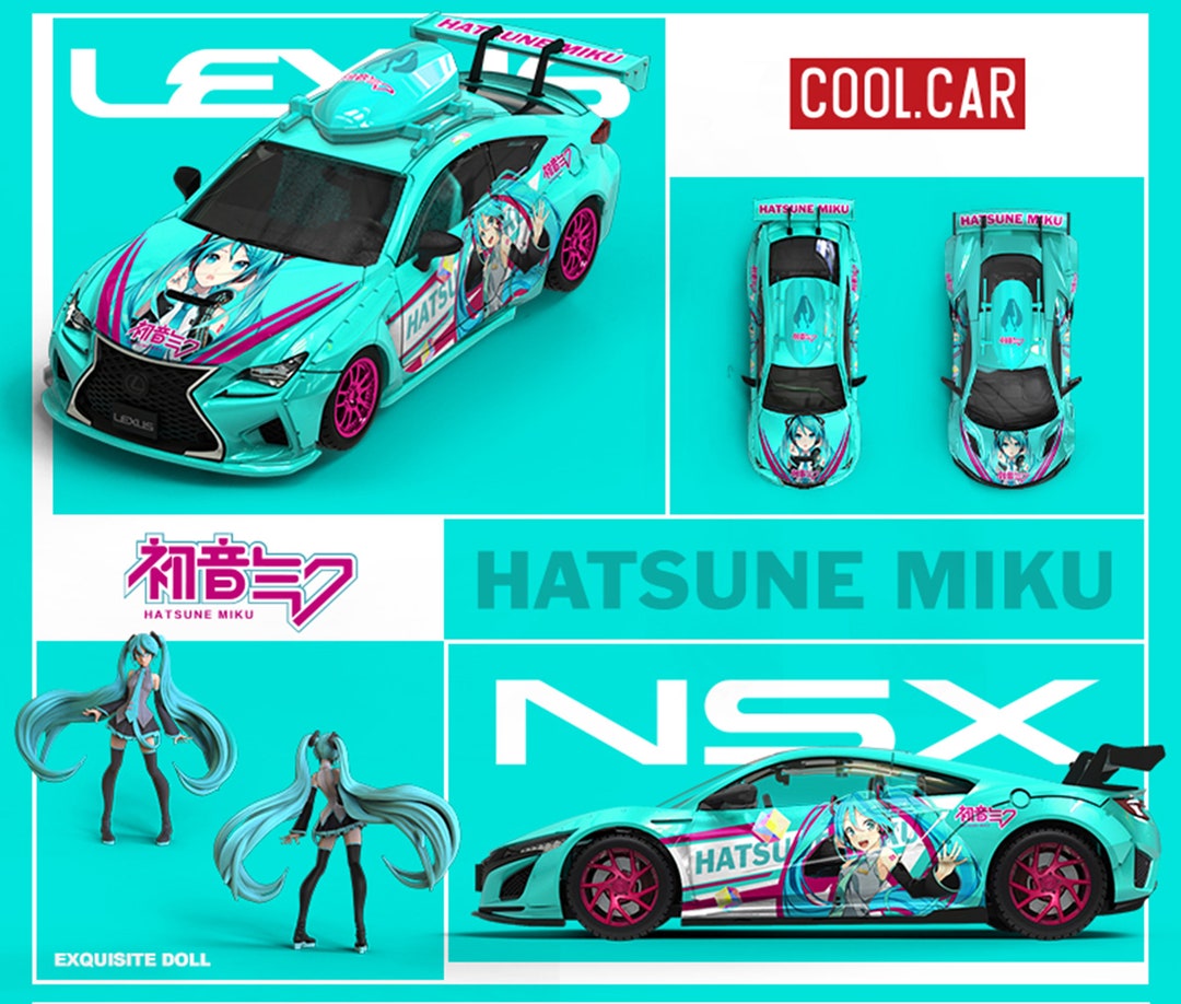 Honda NSX Hatsune Miku Edition 1:64 Toyota AE86 Initial D Hatsune ...