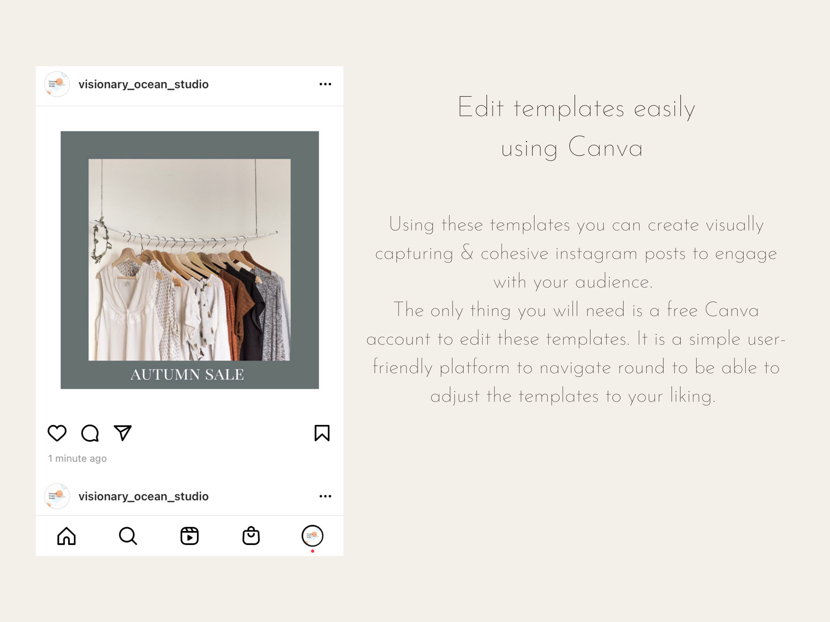 20 Editable Instagram Templates for Bloggers, Influencers, Businesses ...