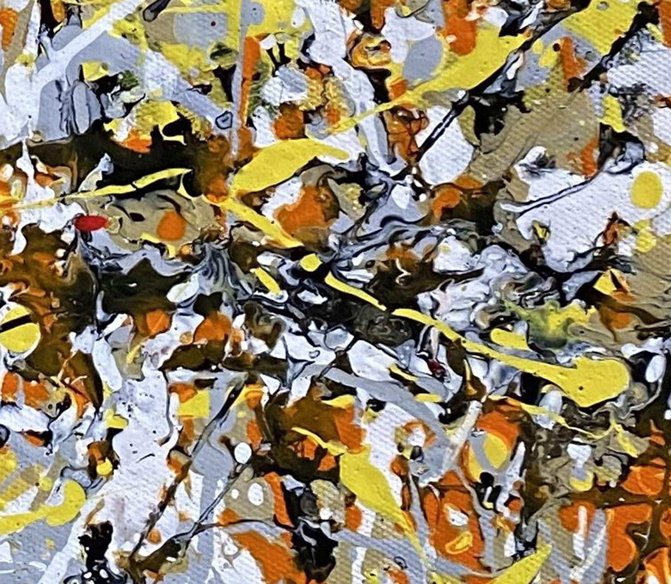 Original Abstract Painting, Jackson Pollock Style Painting, Minimalist ...