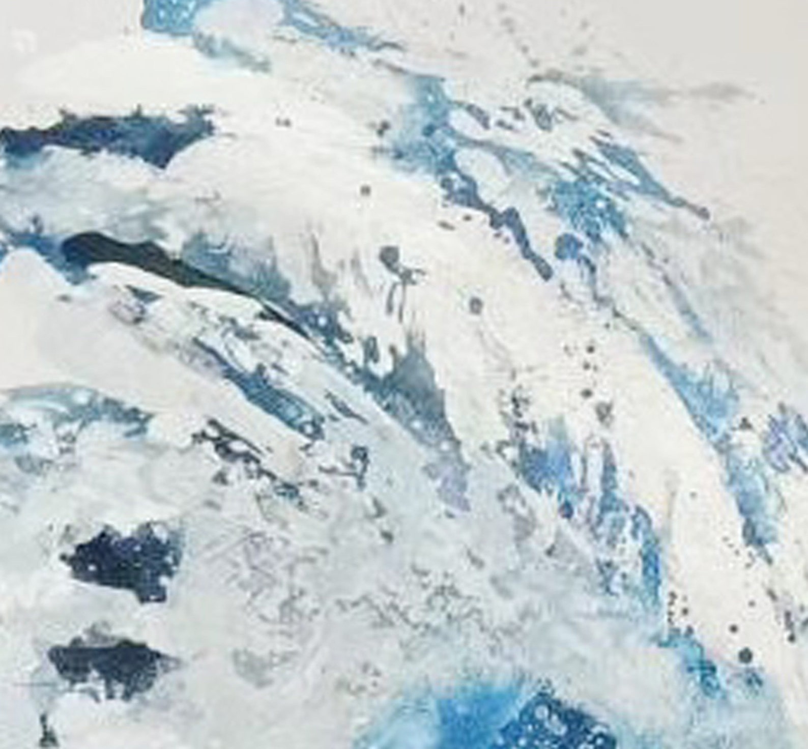 Pale Blue Abstract for Bedroom Decor Light Blue Painting - Etsy