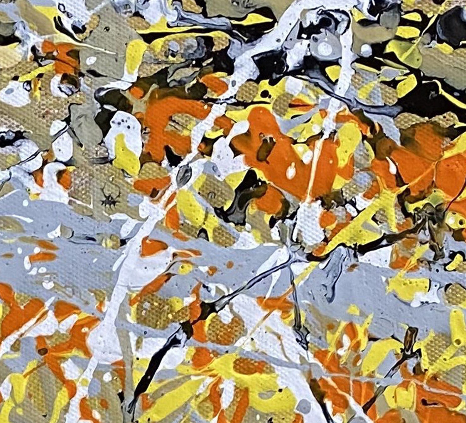 Original Abstract Painting, Jackson Pollock Style Painting, Minimalist ...