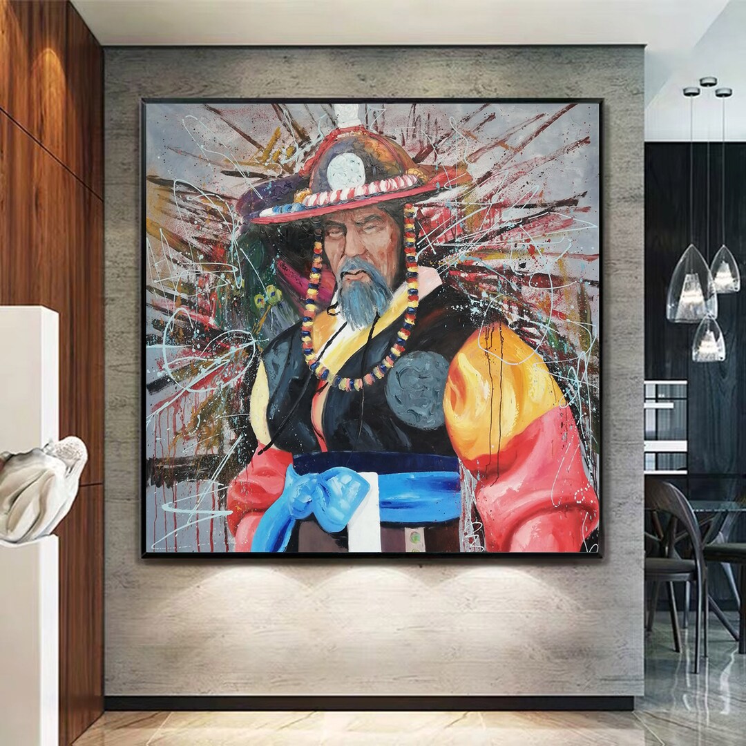 Large Abstract Painting, Asian Korean Art, Abstract Painting, Large ...