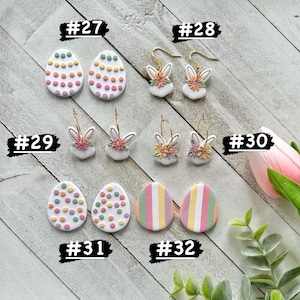 The Spring Pastels Collection | Spring Earrings | Lightweight Clay ...
