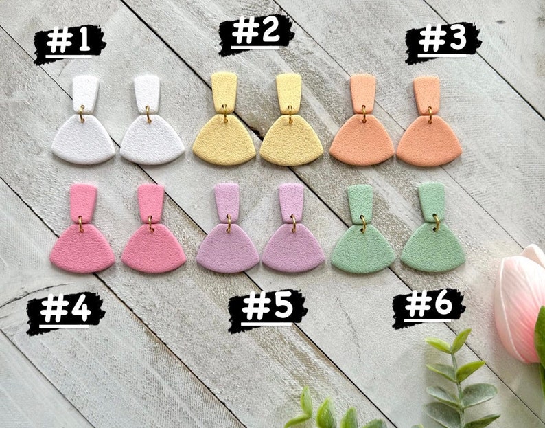 The Spring Pastels Collection Spring Earrings Lightweight - Etsy