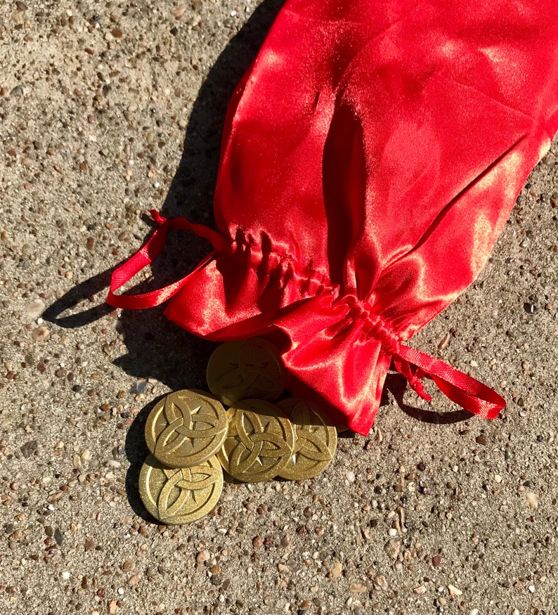 3D Printed Pouch of Genshin Mora POUCH INCLUDED 10 / 20pcs - Etsy