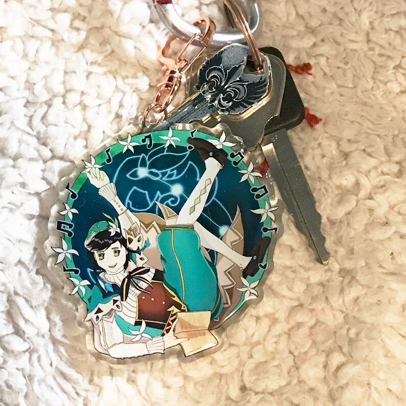 Venti 3'' Acrylic Keychain Genshin Impact - Etsy