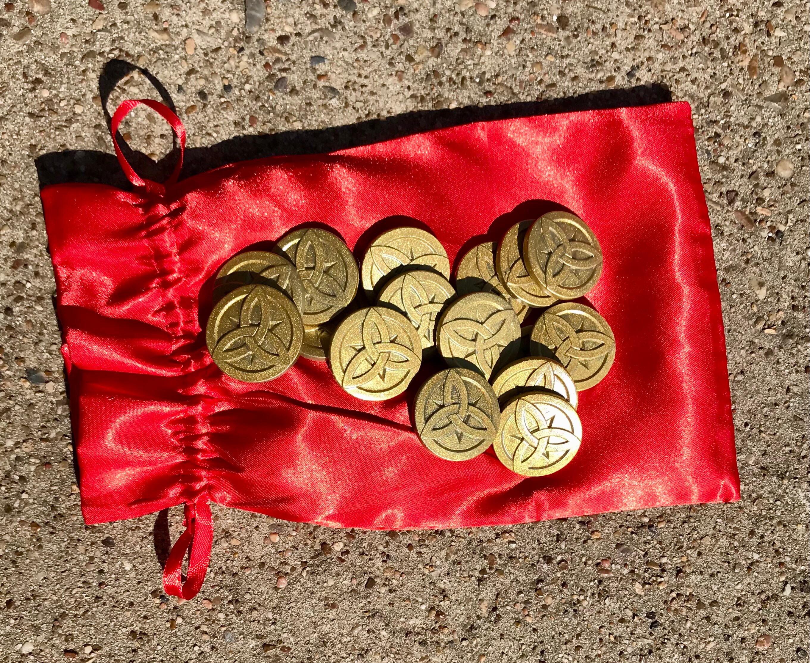3D Printed Pouch of Genshin Mora POUCH INCLUDED 10 / 20pcs - Etsy