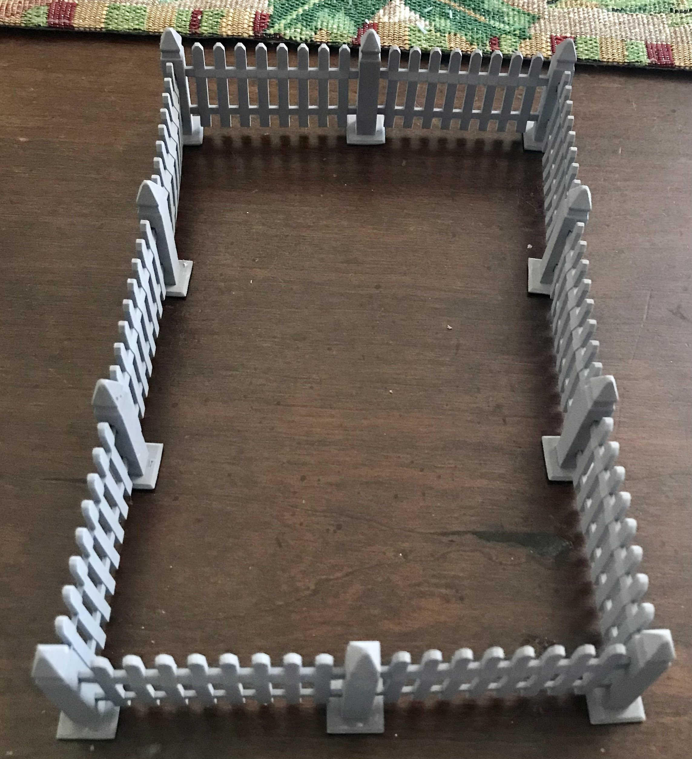 20 Piece Basic Picket 3D Printed Fence UNPAINTED Mini - Etsy