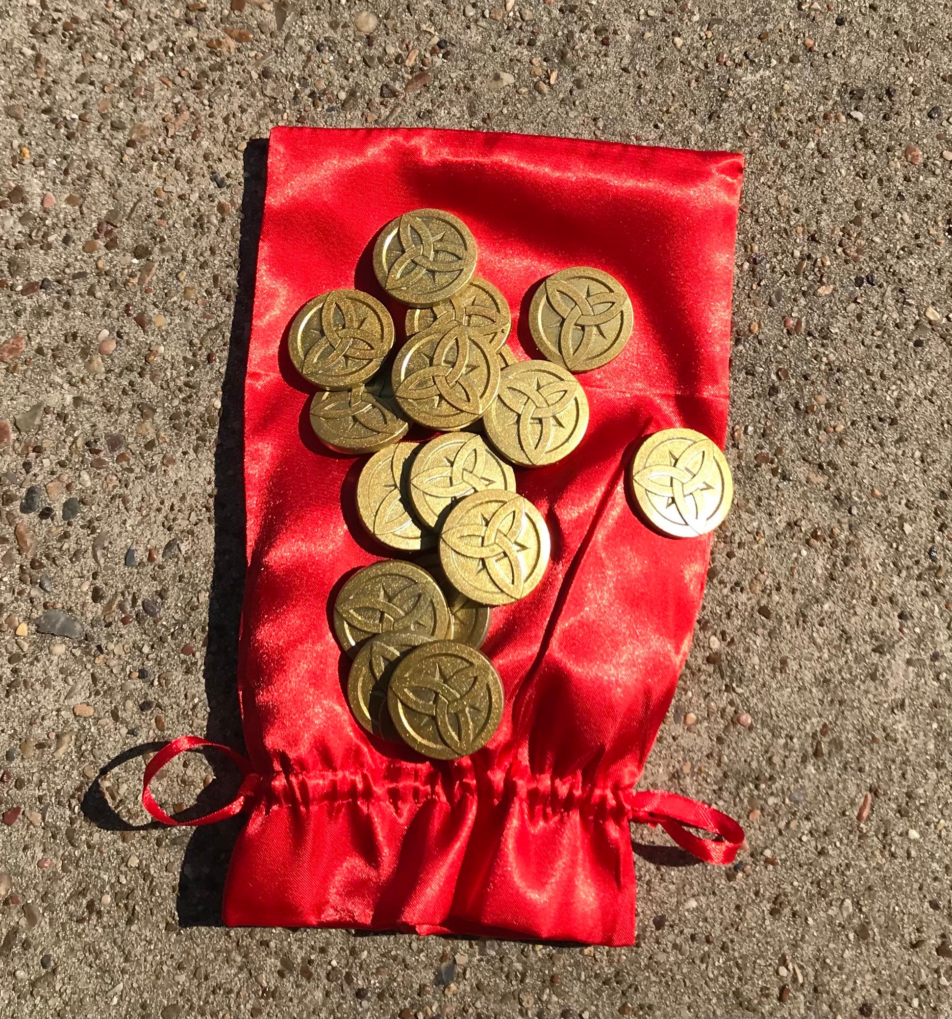 3D Printed Pouch of Genshin Mora POUCH INCLUDED 10 / 20pcs - Etsy