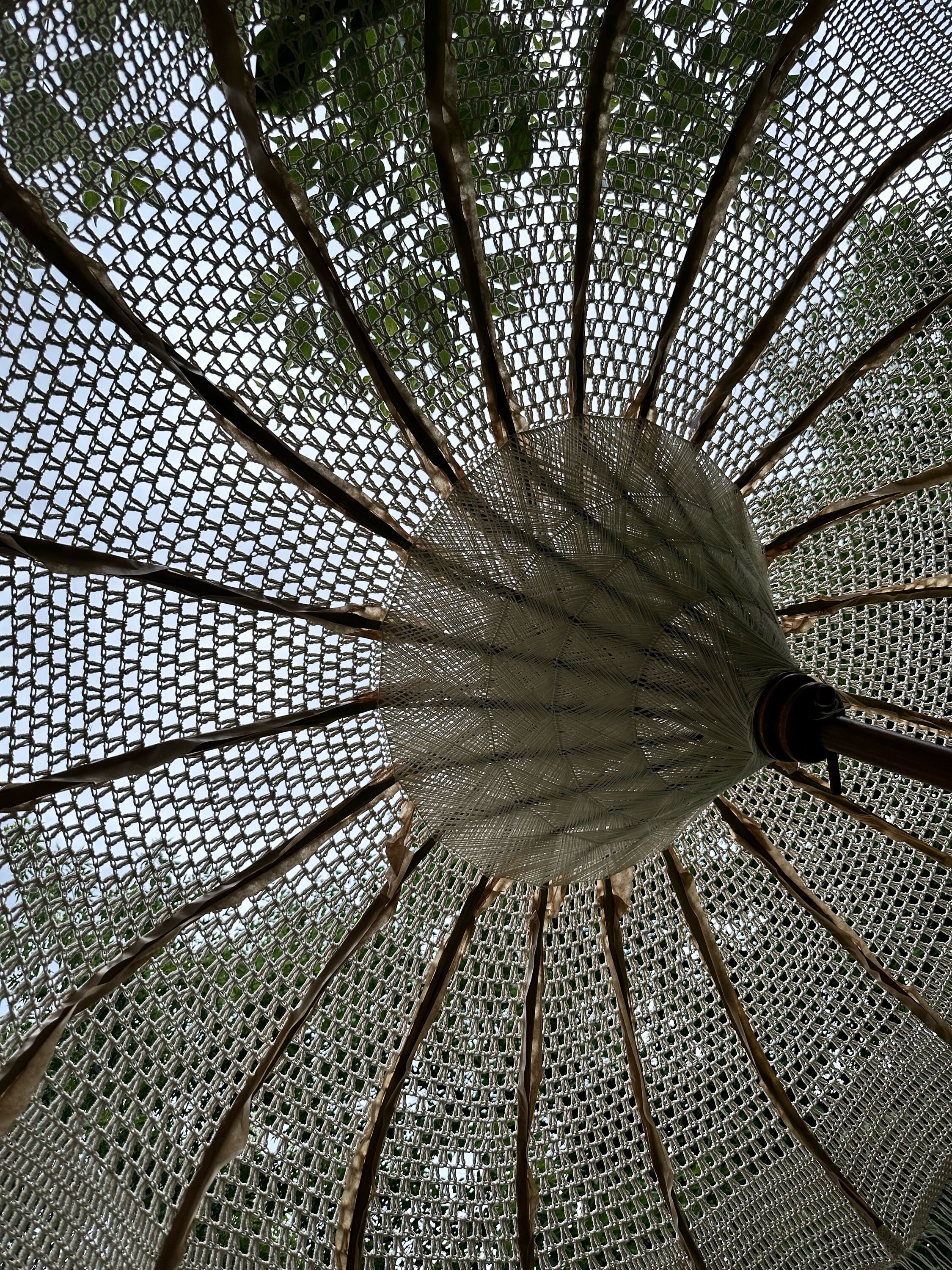 Handwoven Macrame Garden Parasol: Boho Wedding Umbrella - Etsy