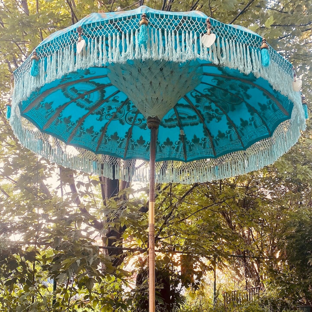 Handcrafted Balinese Garden Parasol - Etsy