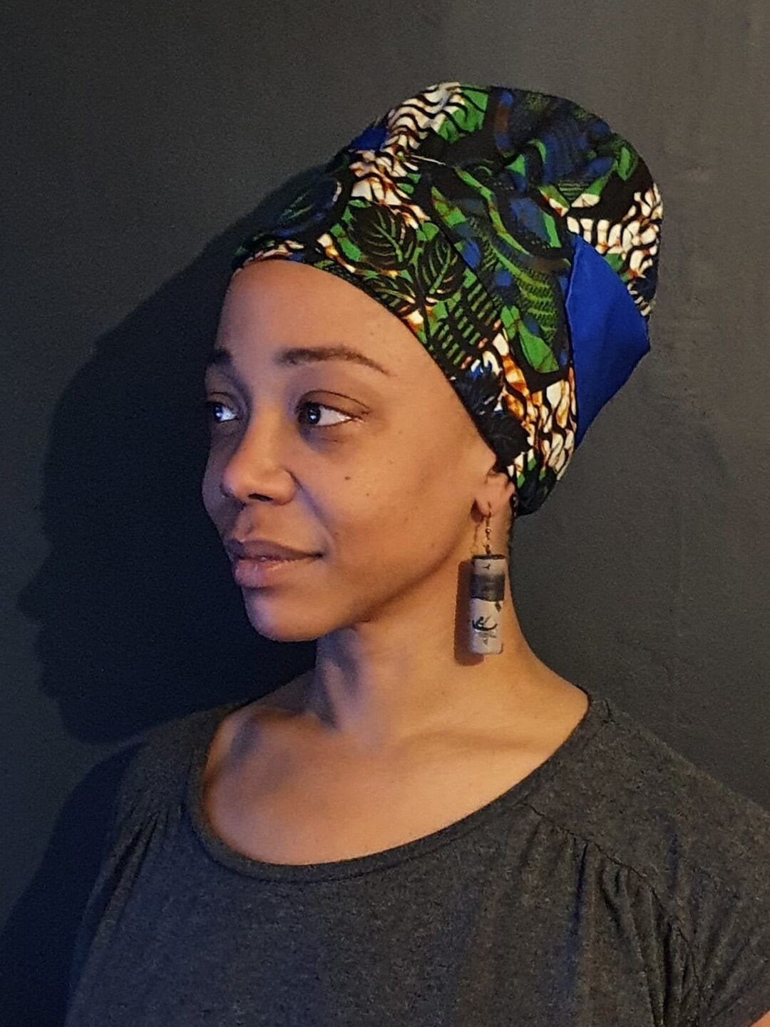 Silk Lined Head Wrap and Bonnet Set – Reversible Satin Bonnet ...