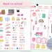 Back to School Pink Digital Sticker School Stickers College Stickers ...