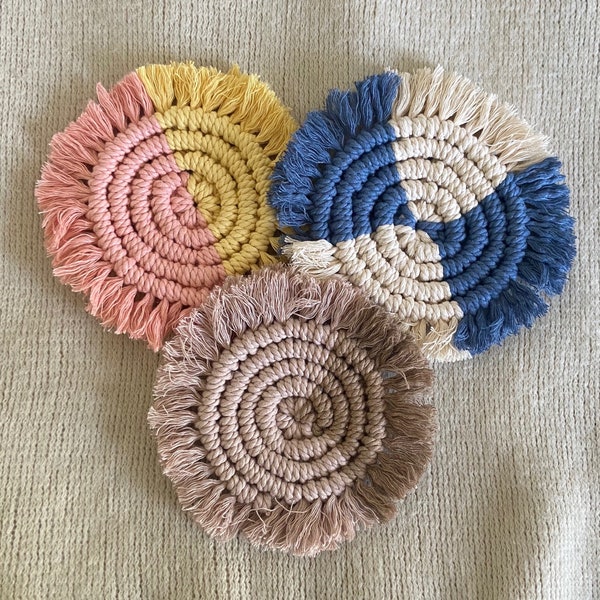 Macrame Coasters Pattern - Etsy