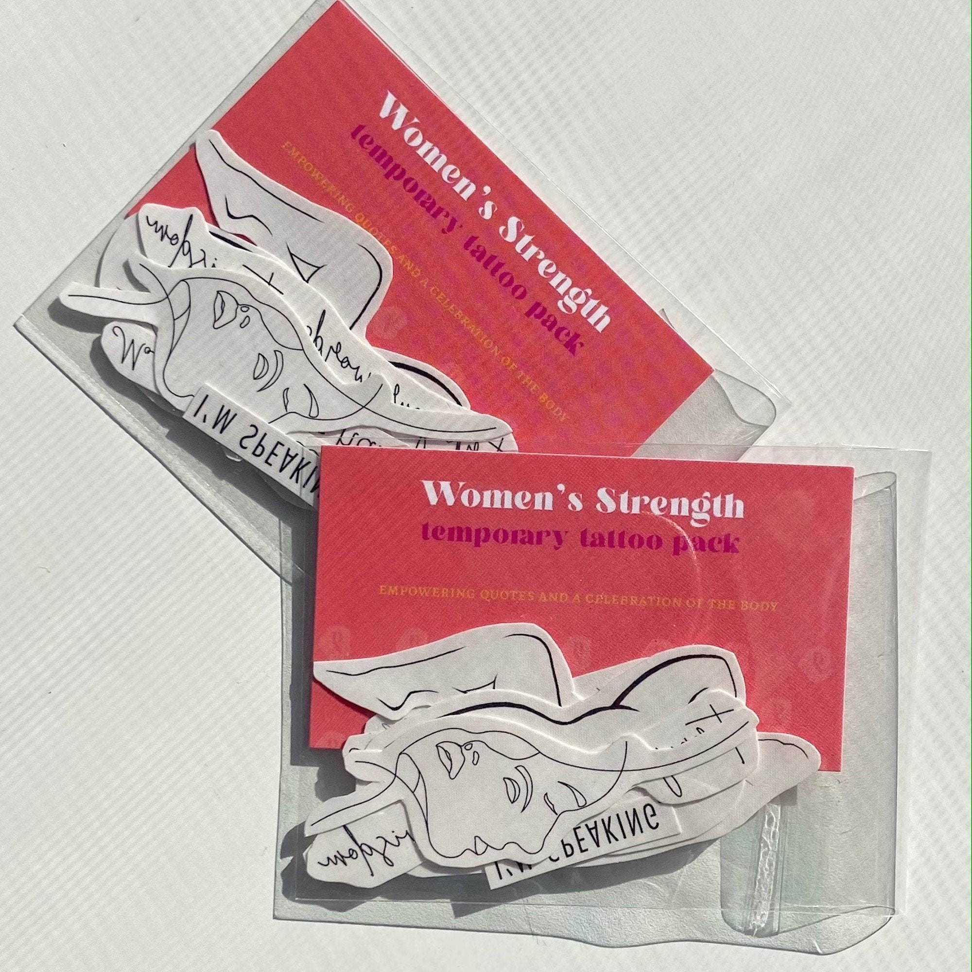 Temporary Tattoo Pack Set of 9 Feminist Quote Tattoo | Etsy