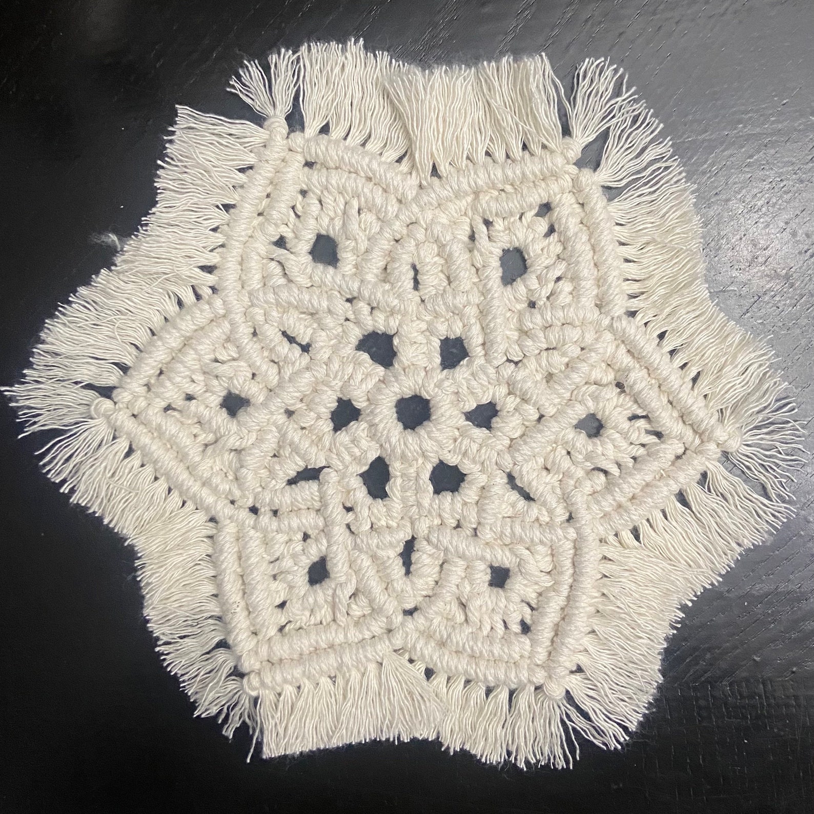 Handmade Macrame Table Centerpiece Trivet Placemat Mandala - Etsy