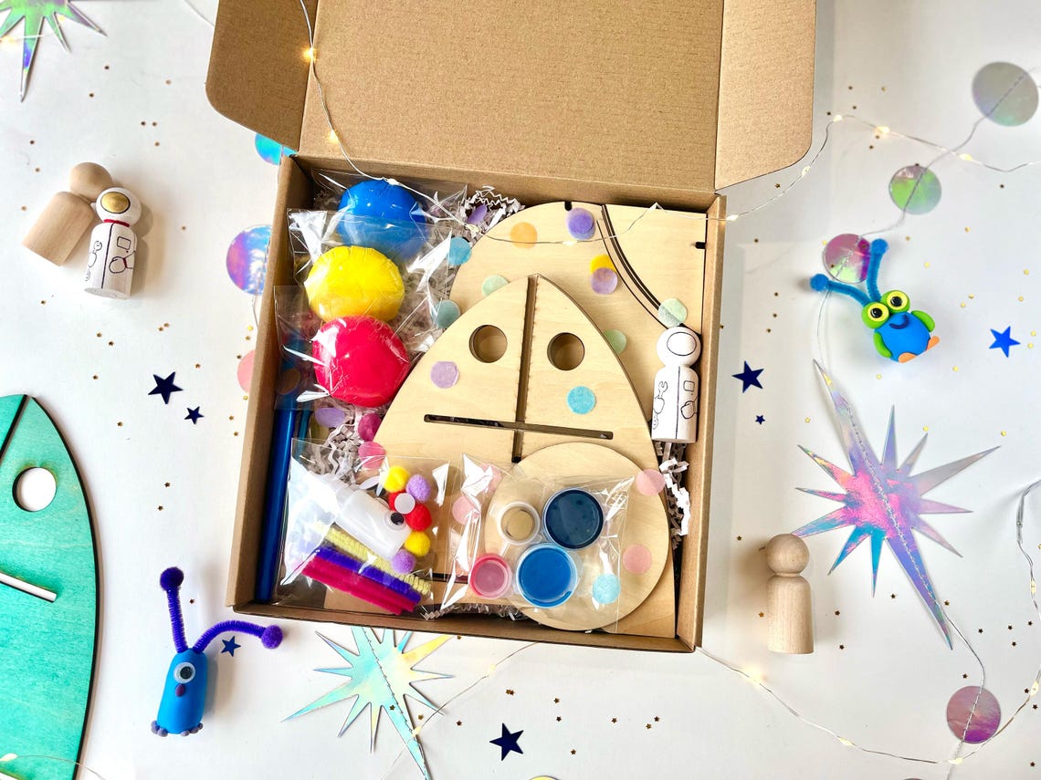 Rocket Ship Craft Kit - Space Kit for Kids - Craft for Kids - Astronaut ...