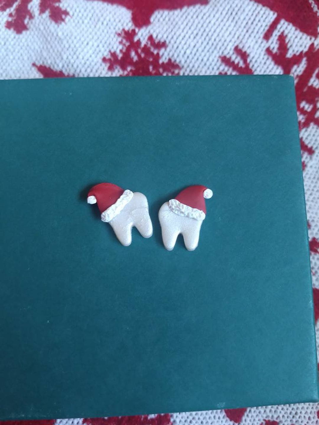 Santa Teeth Studs | Tooth Studs | Dental Earrings | Dentist, Dental ...