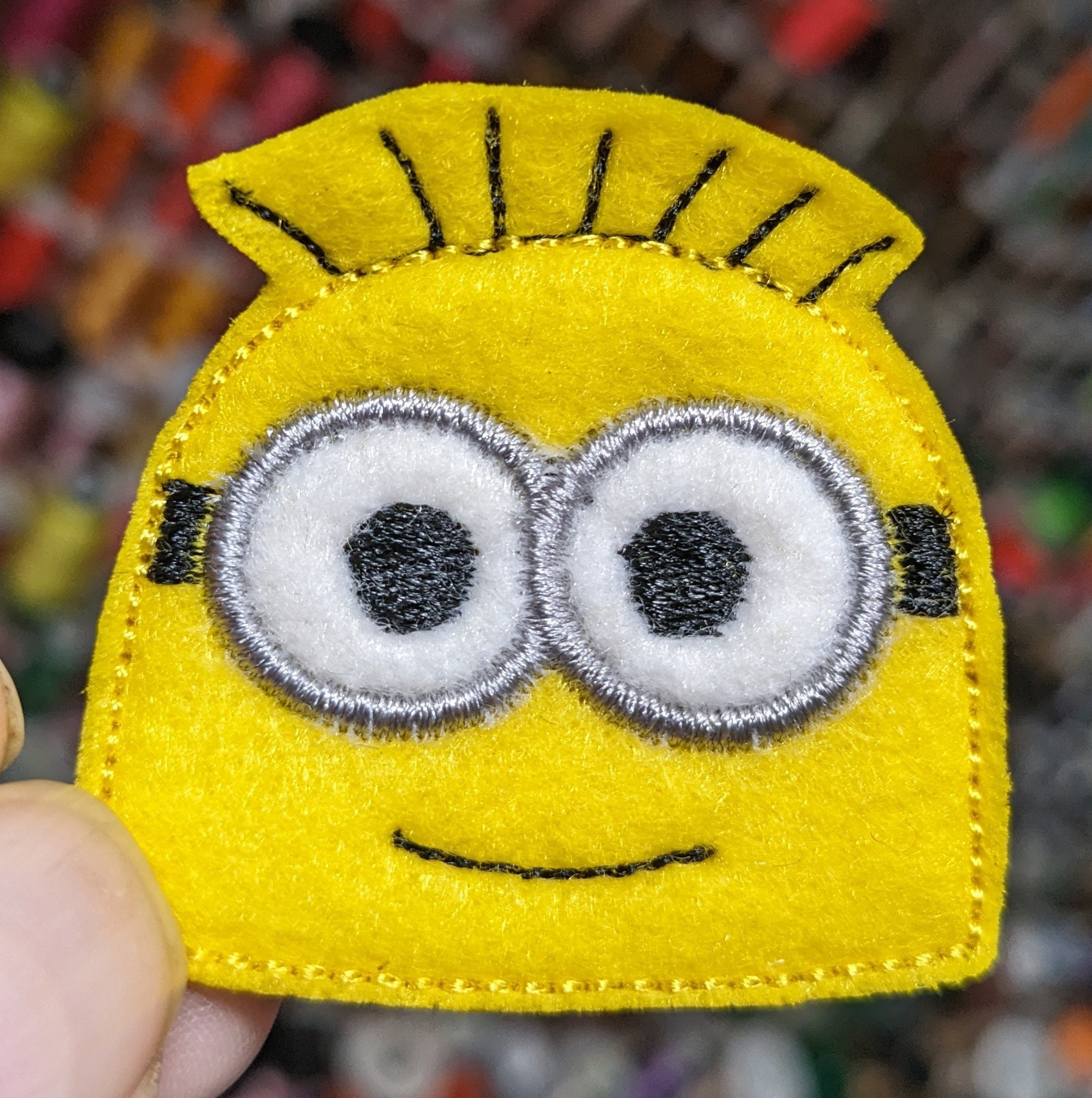 Minion Inspired Felties 1.75in on Felt 4 in a Set Ready to Use - Etsy