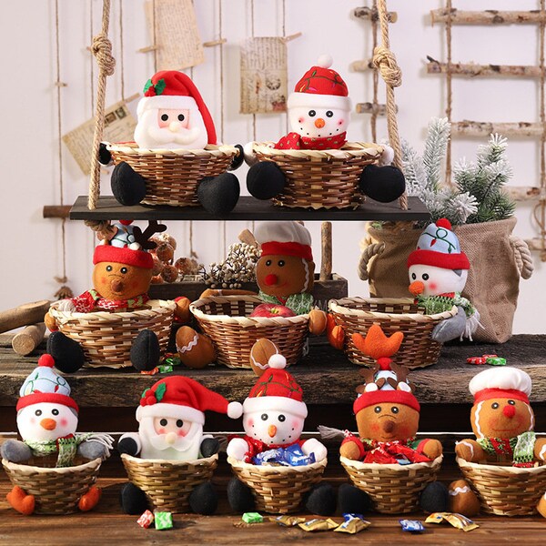 Santa Basket - Etsy