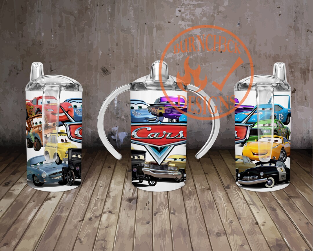 Cars 12oz Sippy Cup Tumbler Graphic Download PNG JPG - Etsy