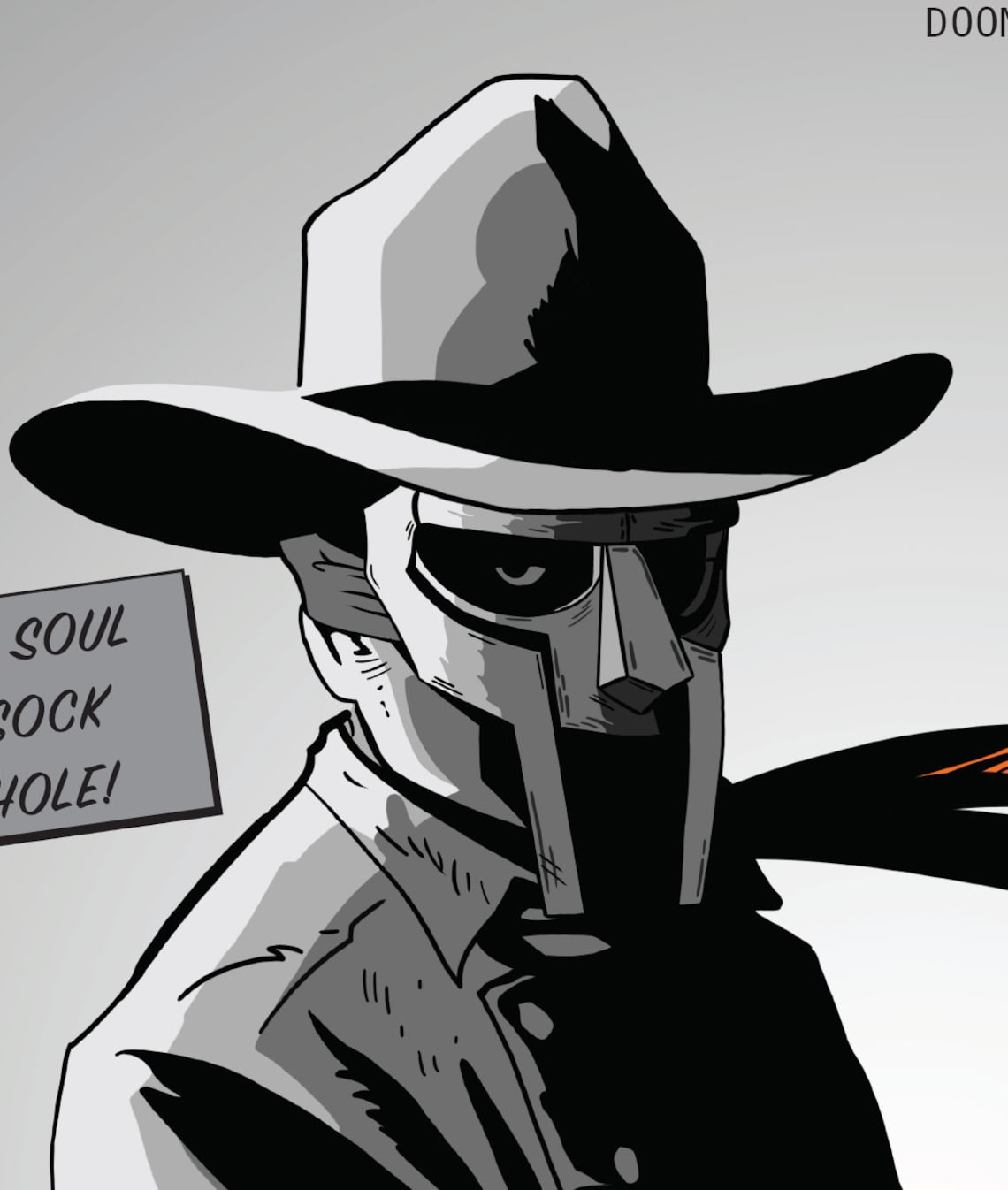 MF DOOM Rhinestone Cowboy Comic Poster - Etsy