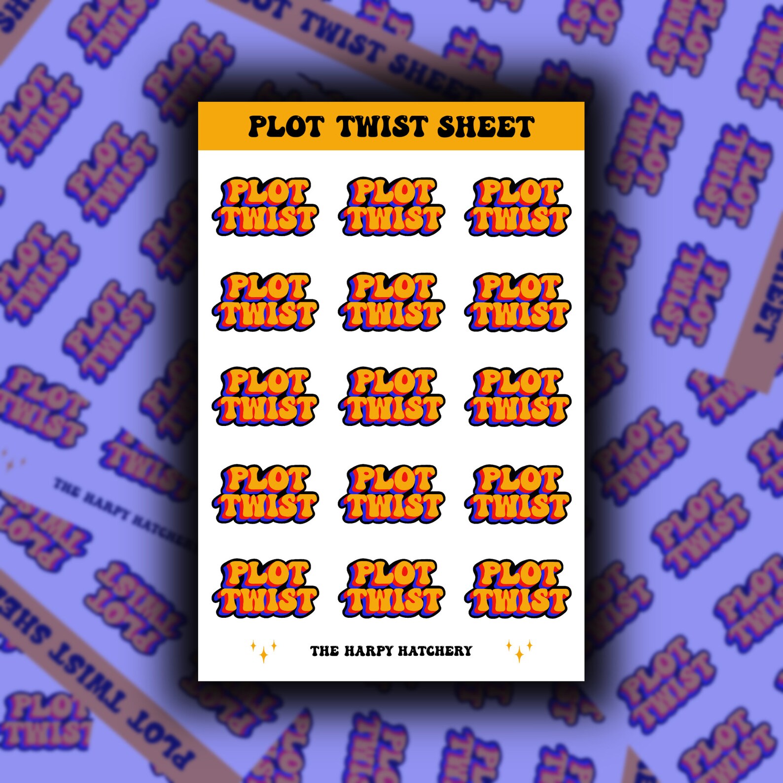 Plot Twist Sticker Sheet Dnd Sticker Sheet Dnd Journal | Etsy