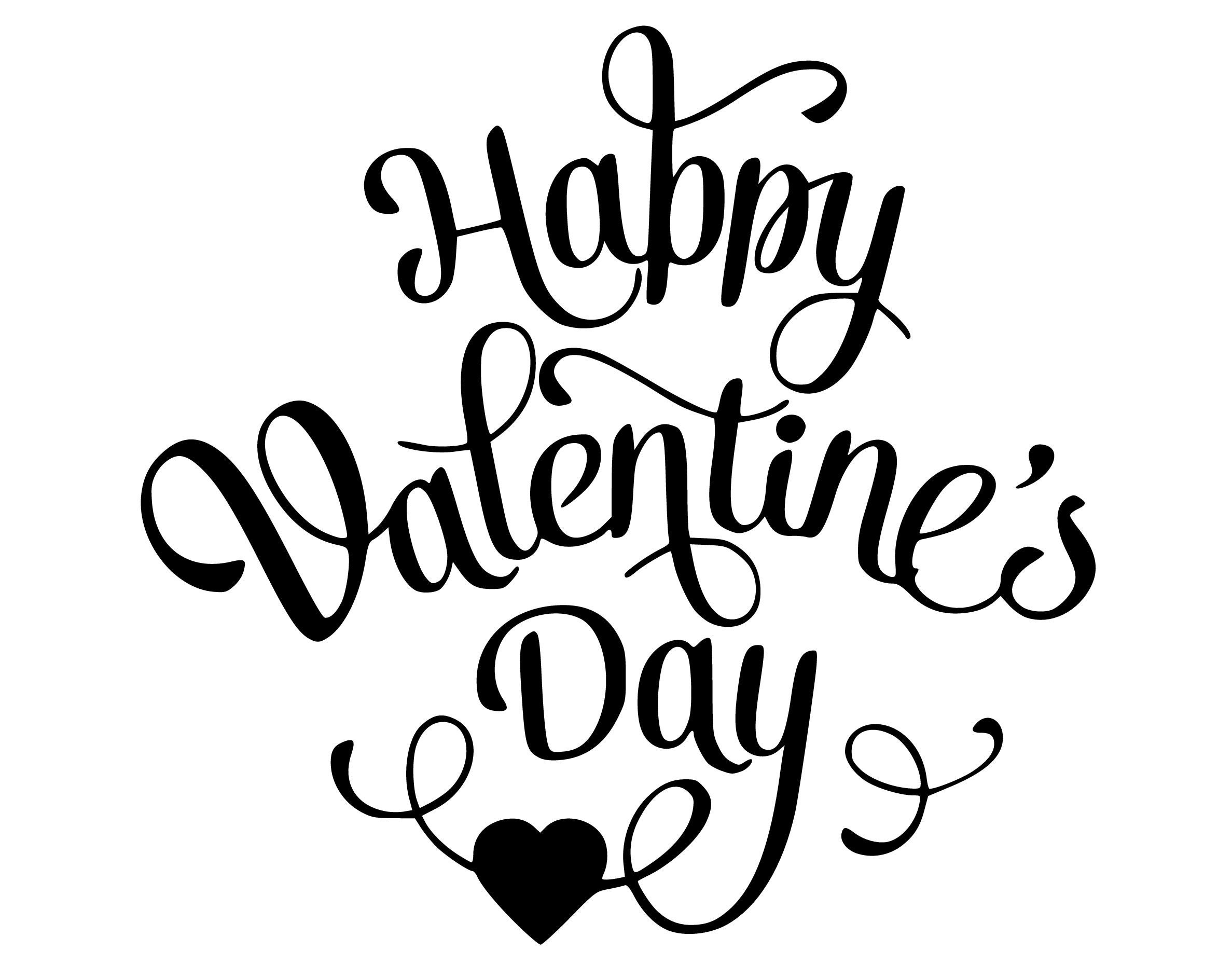 Feliz Día De San Valentín Amor Corazón Cricut Svg Svg Etsy