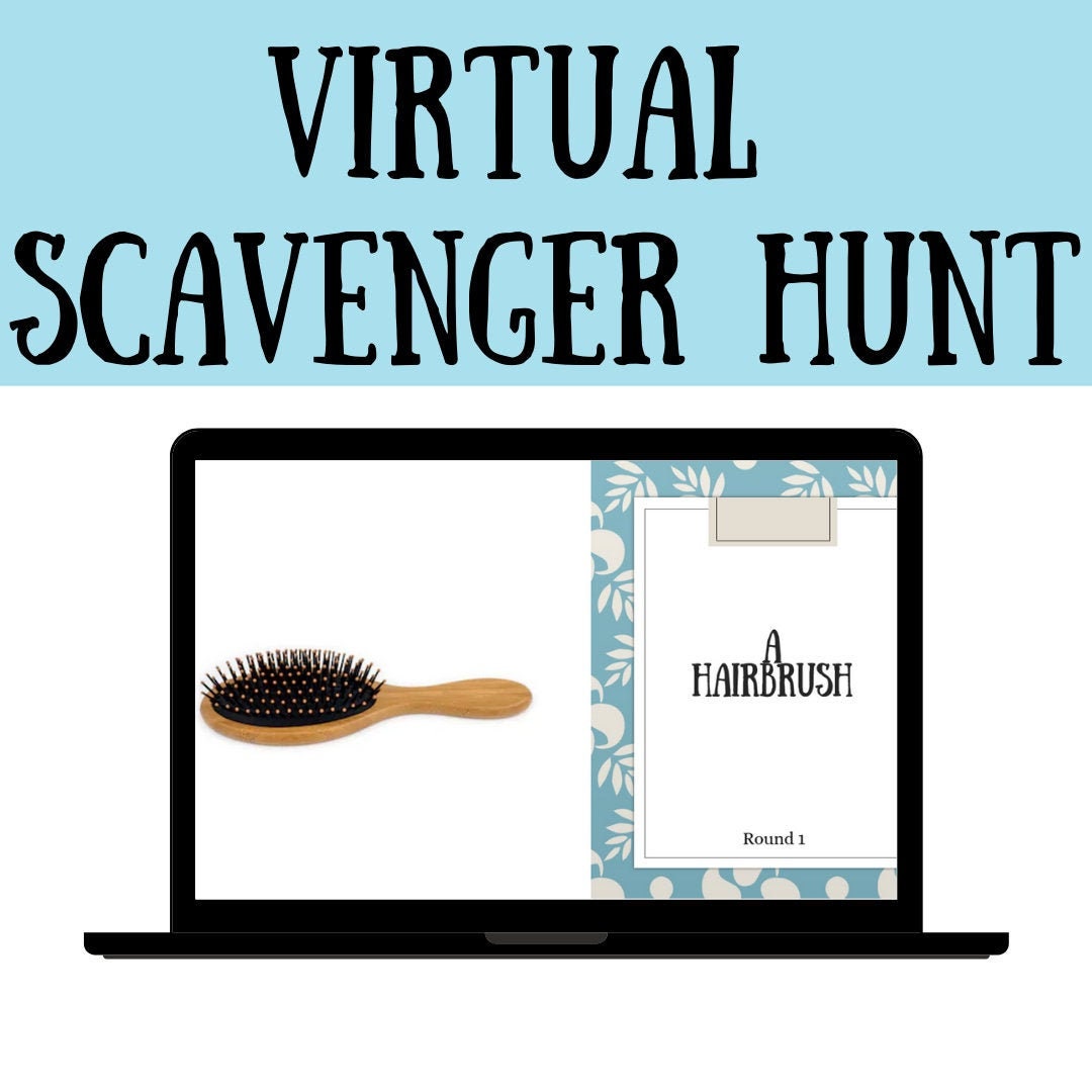 Virtual Scavenger Hunt zoom Games, Powerpoint Games, Online Games Night ...