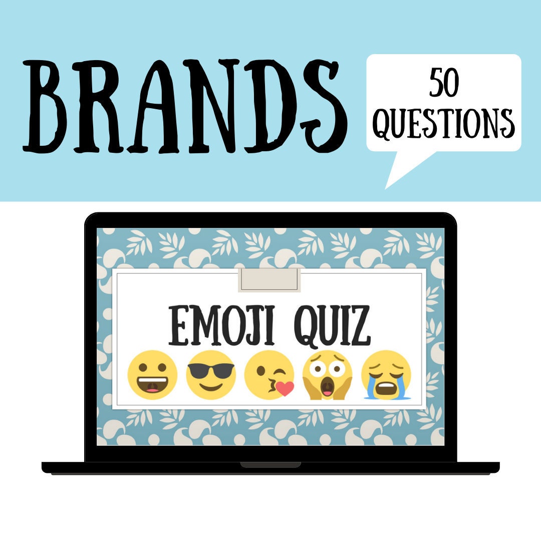 Emoji Quiz: Brands zoom Games, Emoji Pictionary, Virtual Quiz Night ...