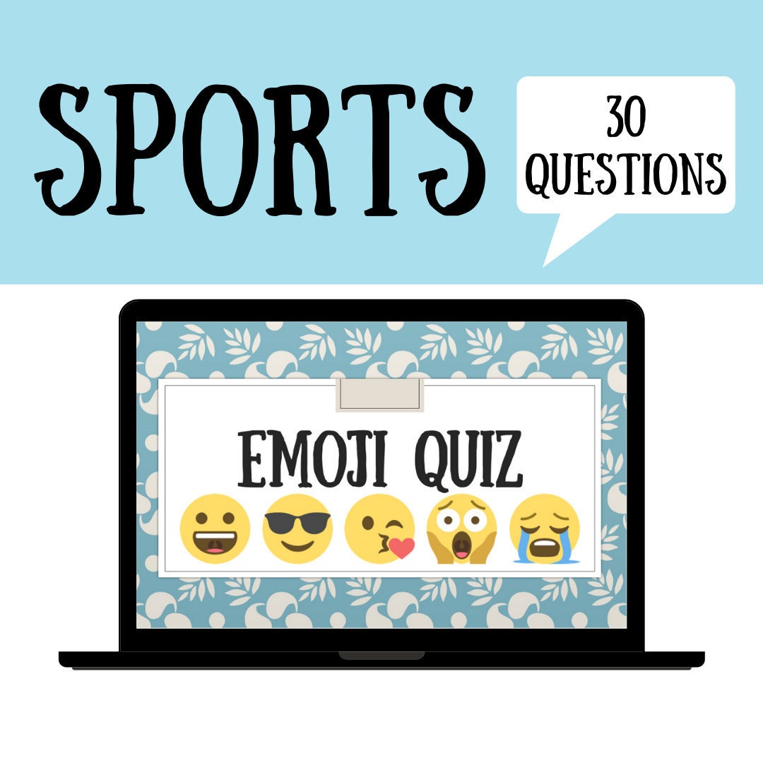 Emoji Quiz: Sports virtual Games for Groups, Virtual Family Game ...
