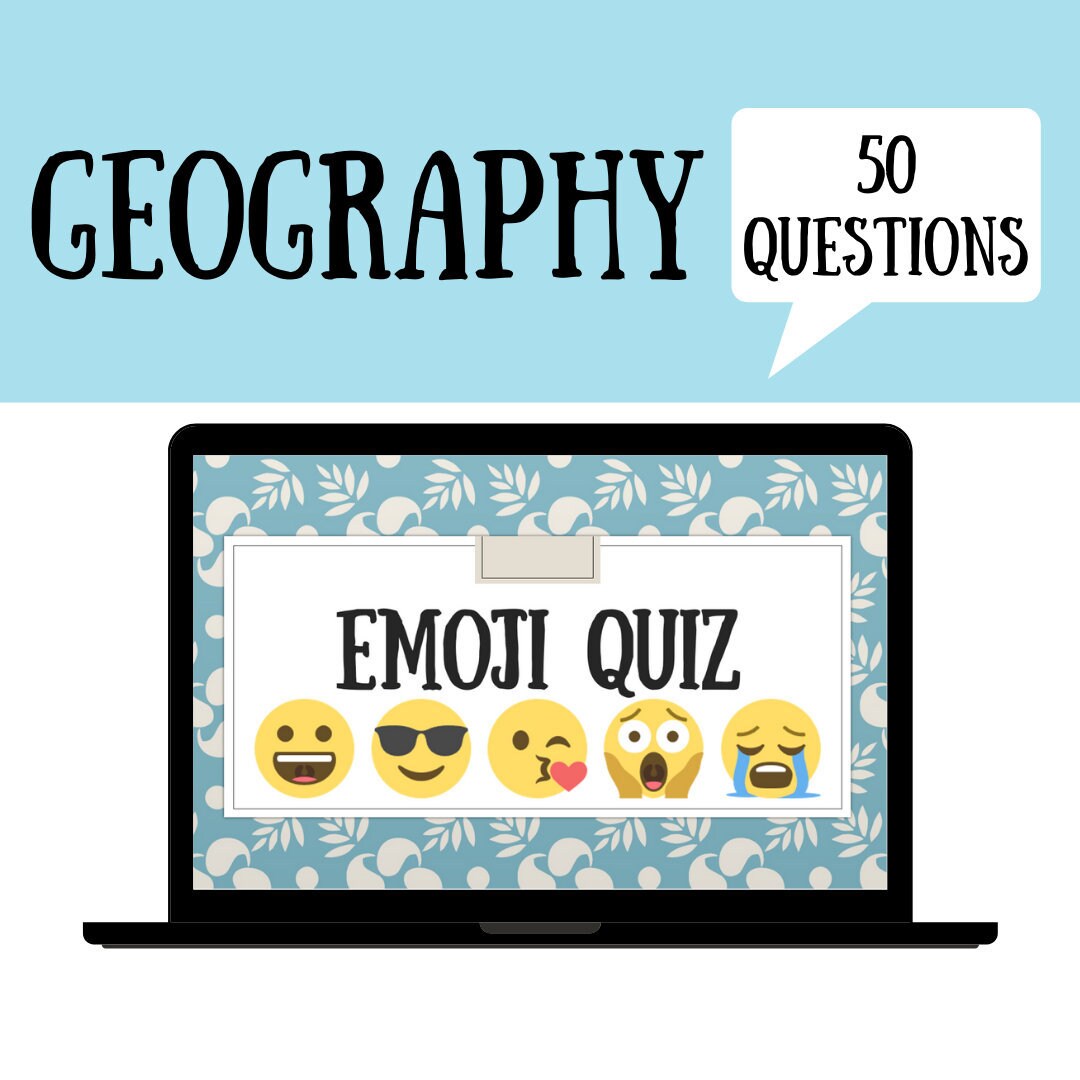 Emoji Quiz: Geography Pack zoom Games, Powerpoint Games, Virtual Games ...