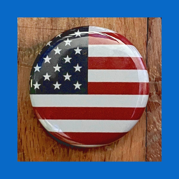 American Flag Button - Etsy