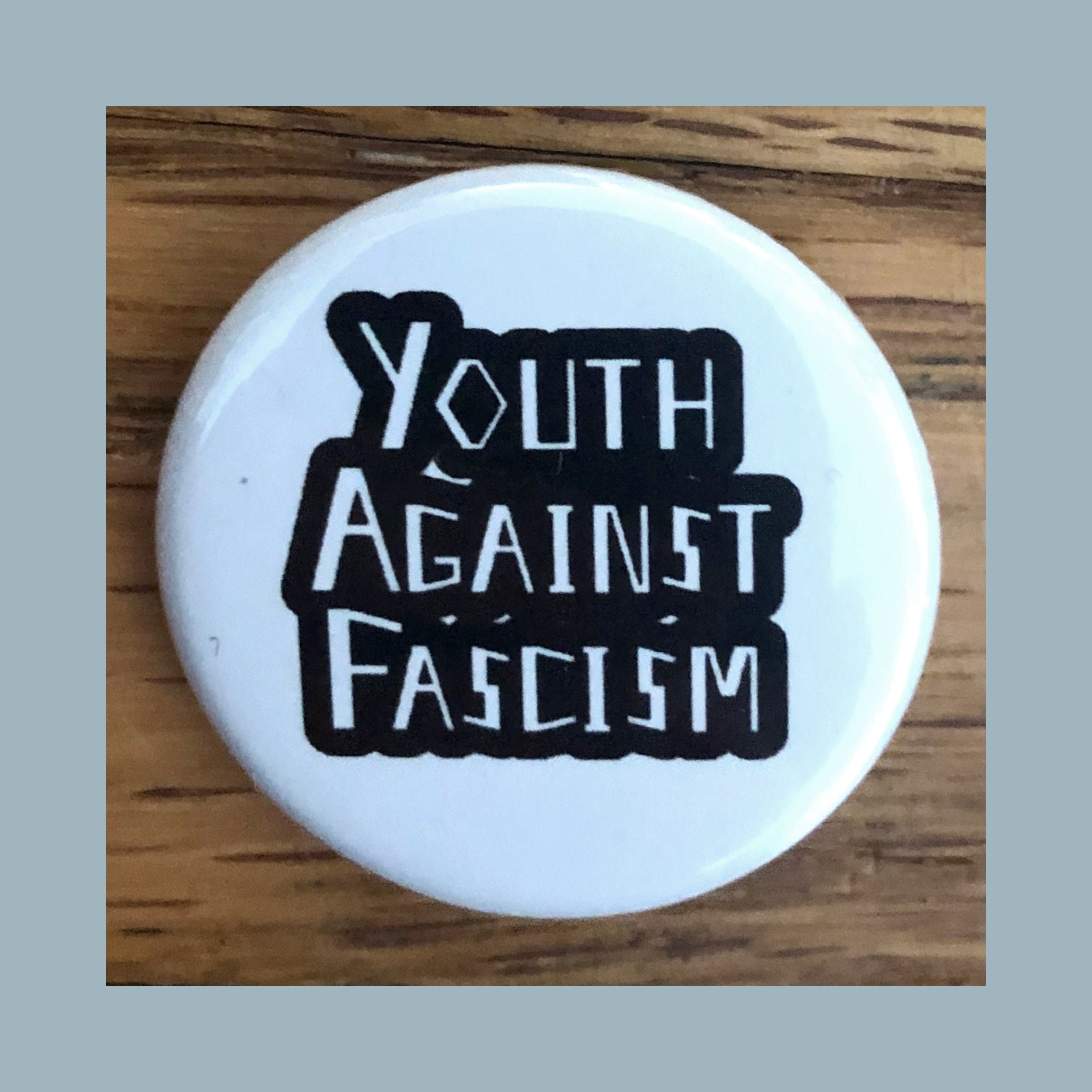 Youth Against Fascism 1.25 Pinback Button, Antifascist, Activist, Politics, Resistance Pin - Etsy