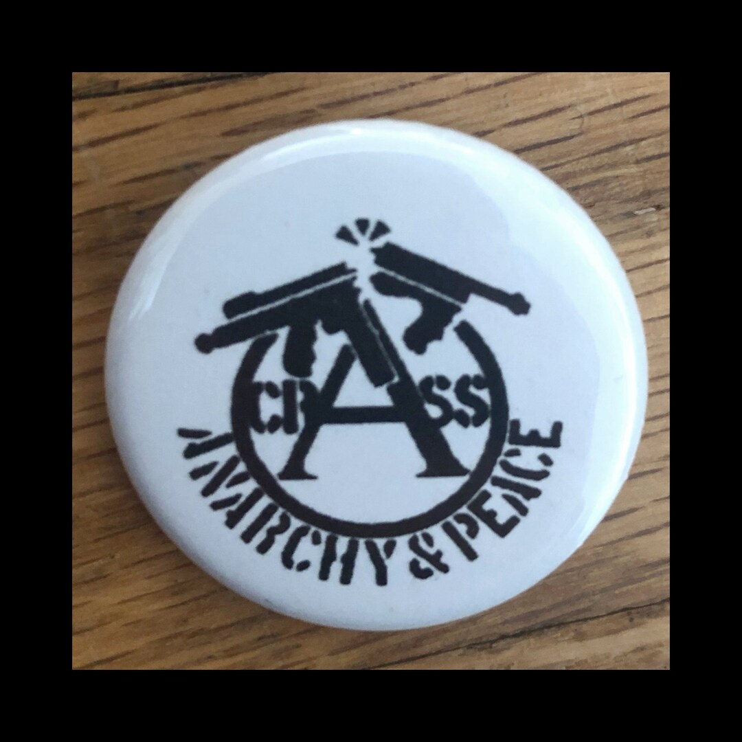 Crass 1.25" Pinback Button, Anarchy and Peace, Punk Rock Pin - Etsy