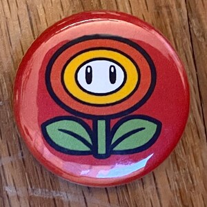 Mario Super Power-up Pin Set, 1.25" Pinback Buttons, Mushroom, Fire ...