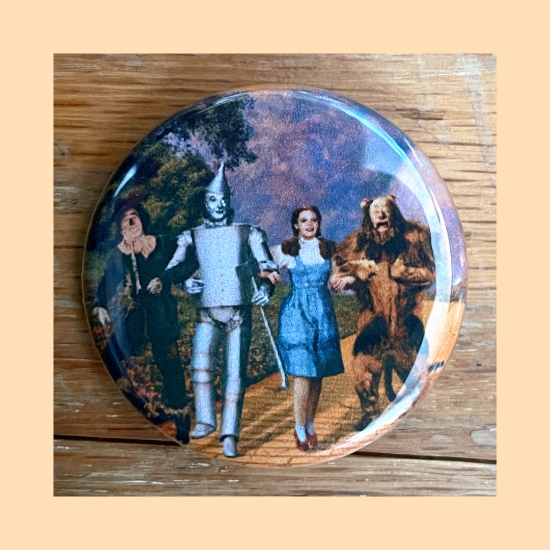 Wizard of Oz 1.25" Pinback Button, Dorothy, Yellow Brick Road, Movie ...