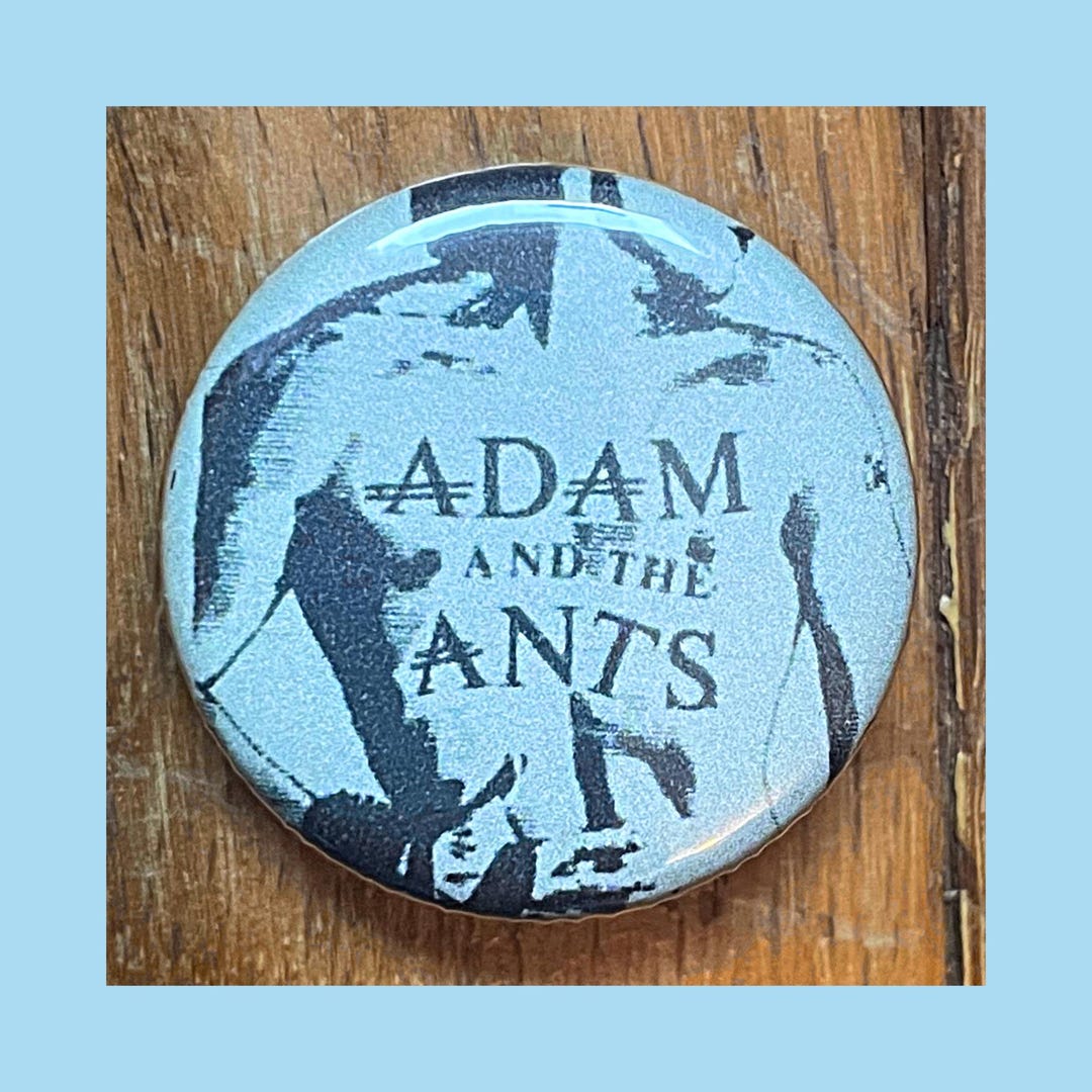 Adam and the Ants 1.25" Pinback Button, Adam Ant, Punk Rock, New Wave ...