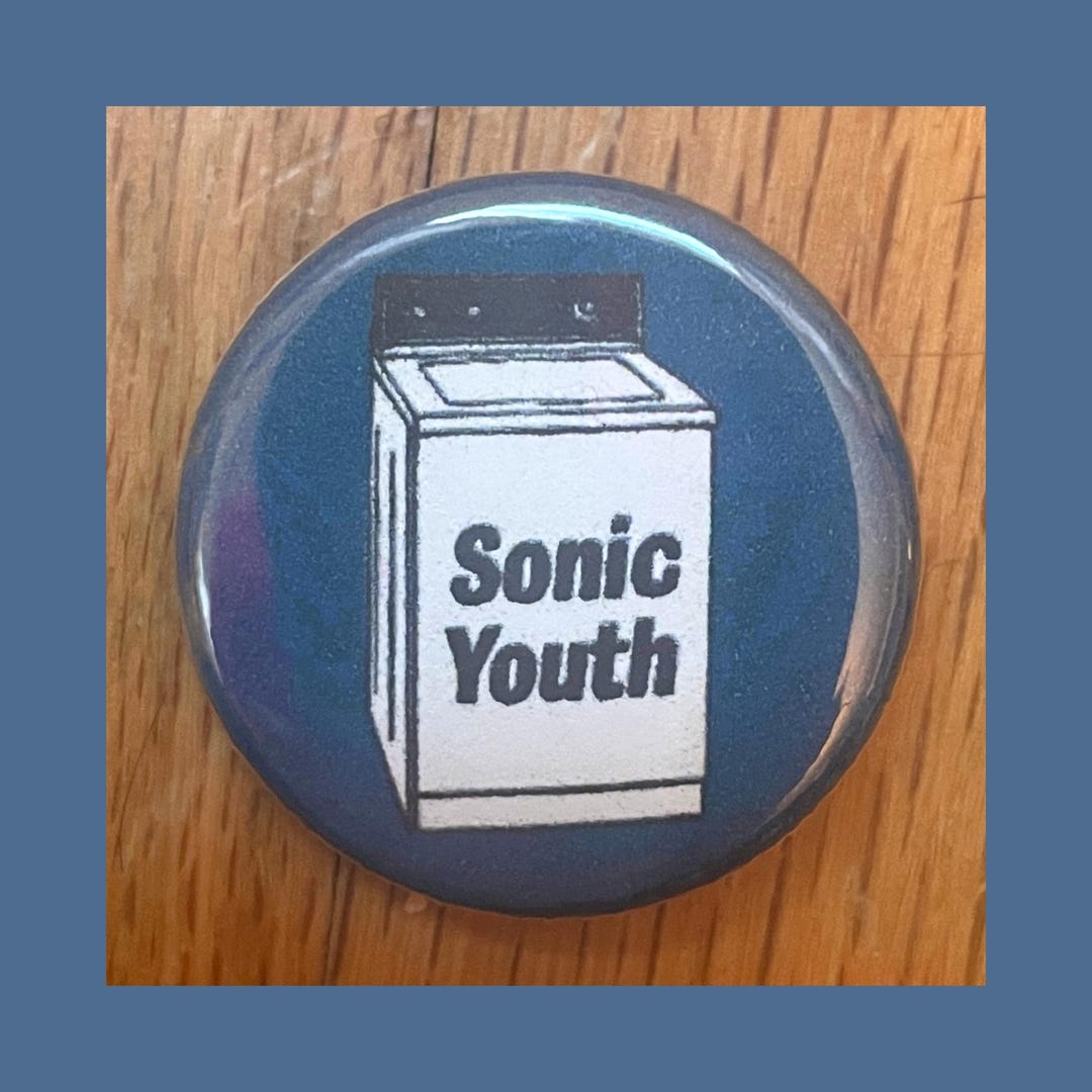 Sonic Youth 1.25" Pinback Button, Alternative Music, Experimental, Post ...