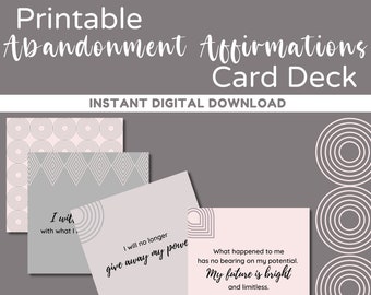 Tough Times Affirmations Printable Card Deck Printable - Etsy