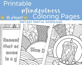 Printable Affirmations Coloring Pages, Digital Coloring Pages, Adult ...