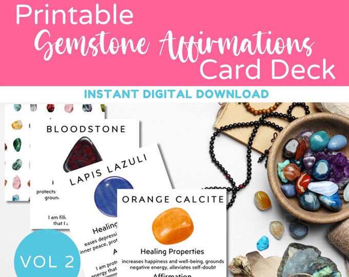 CRYSTAL WISDOM Inspiration Cards Deck Rachelle Charman - Etsy