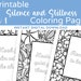 Printable Silence and Stillness Coloring Pages Vol 1, Floral Digital ...
