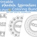 Printable Mandala Affirmations Coloring Pages Bundle, Adult Coloring ...