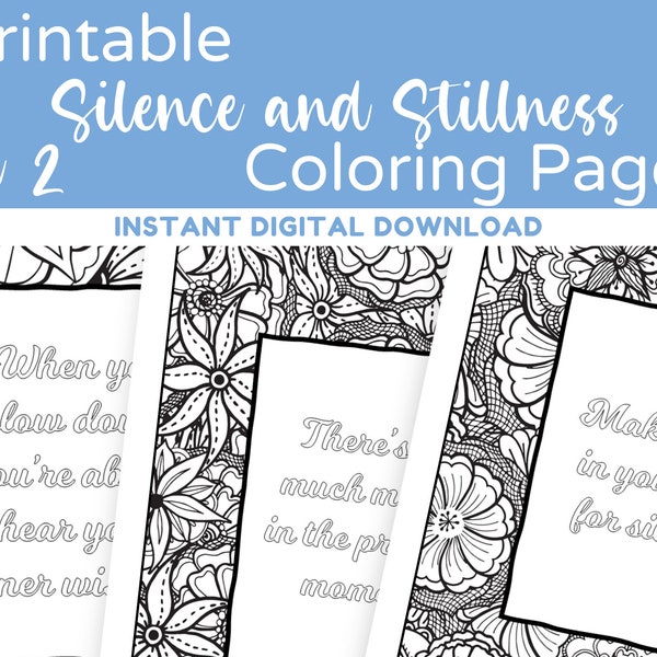 Printable Mindfulness Coloring Pages, Printable Coloring Pages, Adult ...